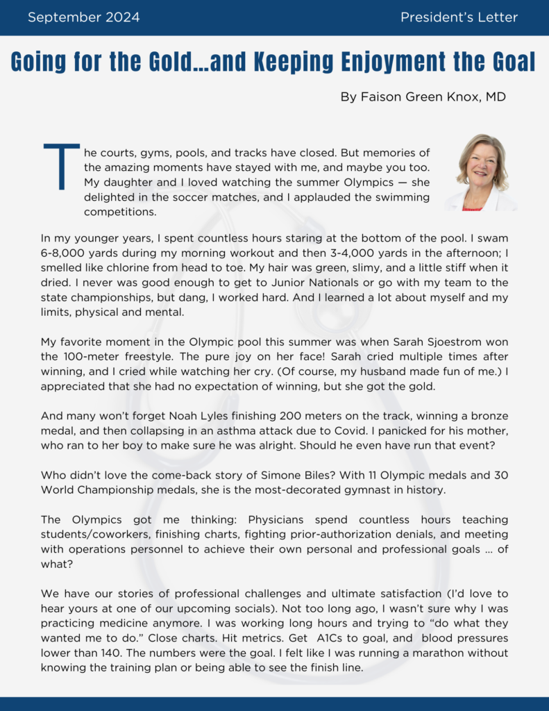 President's Letters - Mecklenburg County Medical Society